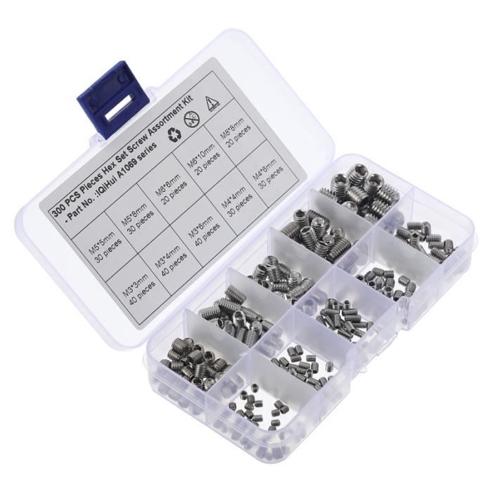 Vis de réglage 300pcs Allen Head Haute Qualité hexagonale robuste en ...