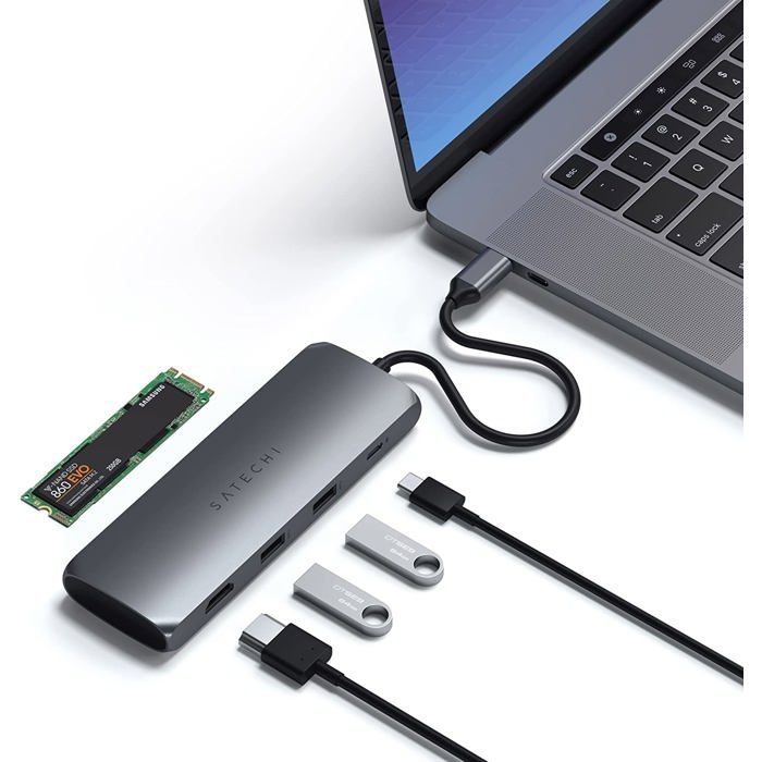 HUB USB-C Multiport Hybride SSD EMP Satechi - Cdiscount Informatique