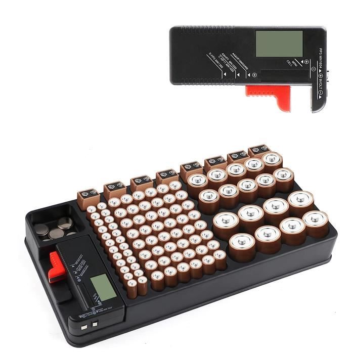 Boîtier de rangement pour piles pouvant contenir 110 emplacements de ...