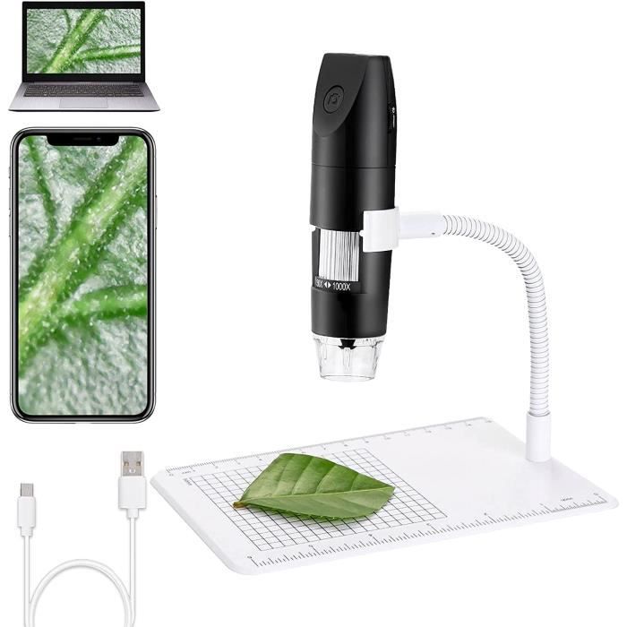 Microscope Numérique sans Fil, Microscopie à Grossissement USB 1080p ...