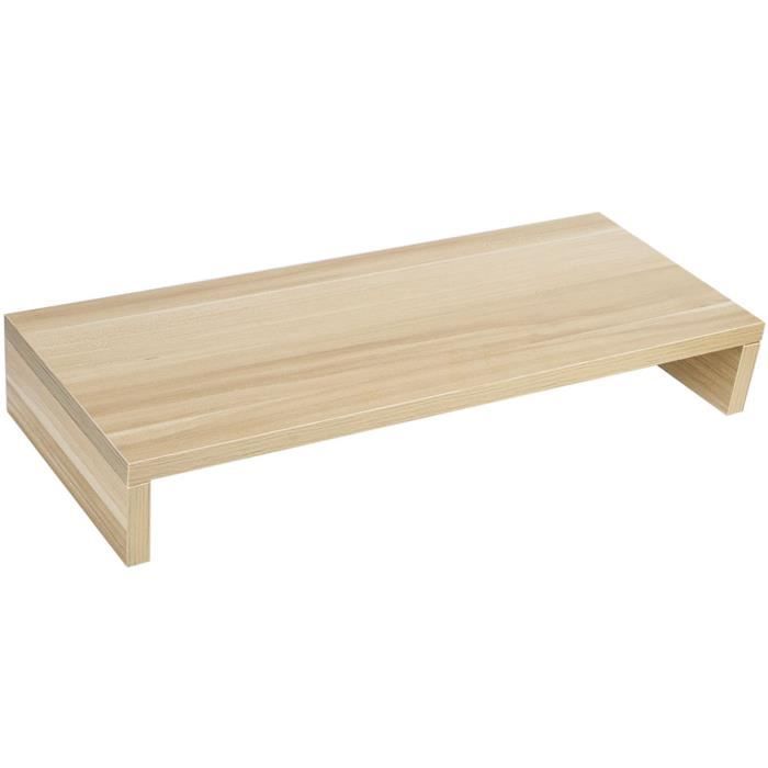 TMISHION Étagère de rangement Riser Panneau de bois Monitor Riser Stand ...