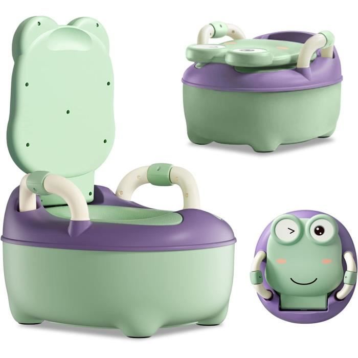 Pot De Toilette Pour Enfant Avec Dossier, Poignées, Récipient Amovible ...