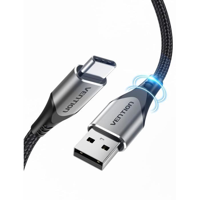 Câble Usb C 3 M, Câble Usb De Type C 3 A, Charge Rapide, En Nylon ...