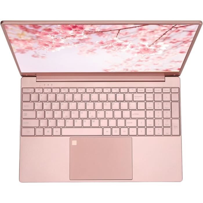 Ordinateur Portable 15,6 Pouces, Rose Magnifique Ordinateur Portable ...