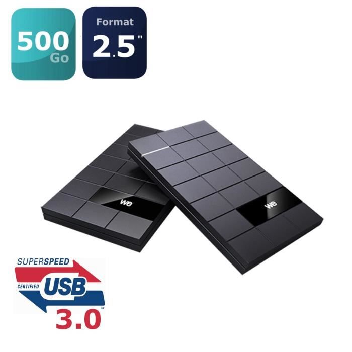 WE V3 disque dur externe 2.5'' 500G - Cdiscount Informatique