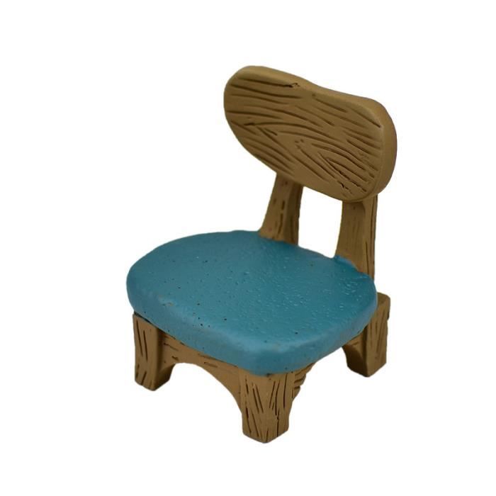 STATUETTE,Blue Chair-M--Série de conte de fées chat et renard, curateur ...