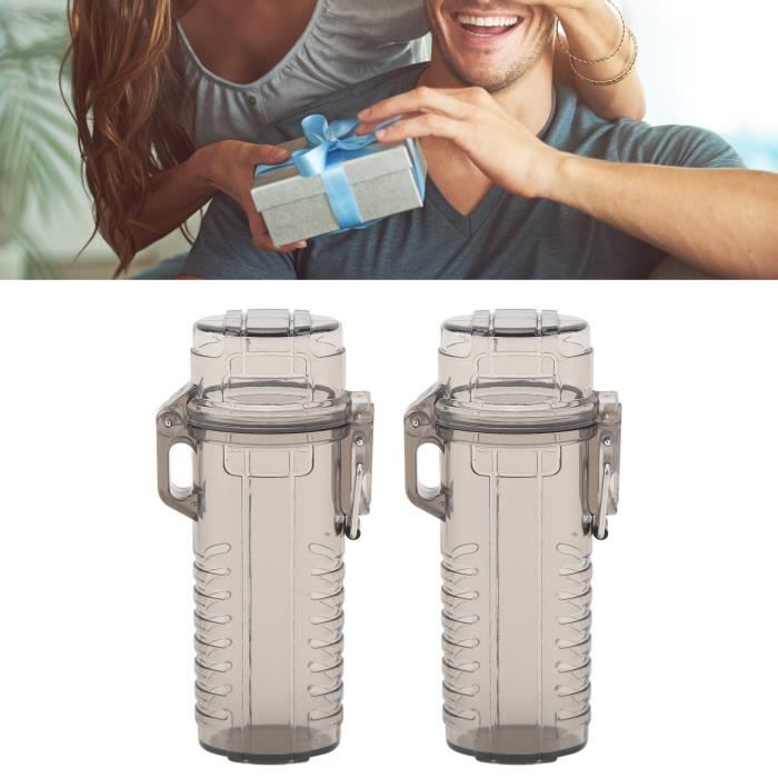 Tui à briquet (Transparent Bleu)2Pcs Lighter Case Waterproof Lighter ...