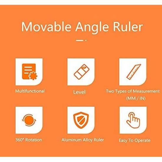 Regla de Múltiples Ángulos Regla de Ángulo Corredizo con Función de ...
