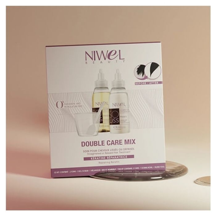 NIWEL DOUBLE CARE MIX Traitement keratine Soin pour cheveux lissés ou ...