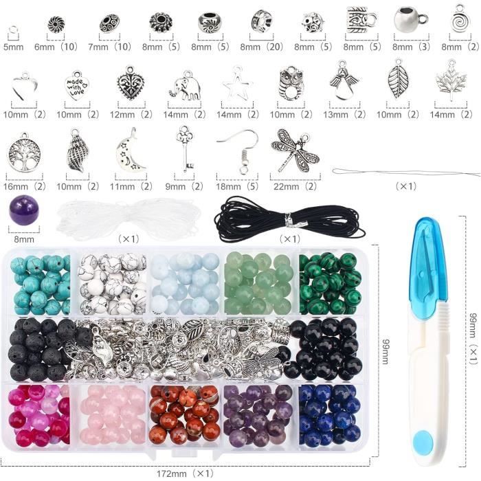 Kit de Perle Pierre Naturelle 8mm pour Bijoux de Kit Perles pour ...