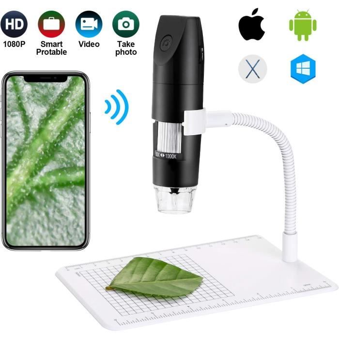 Microscope Numérique sans Fil, Microscopie à Grossissement USB 1080p ...