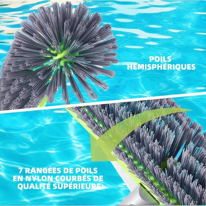 Balai Brosse Piscine Liner 45cm - Vert - Balai Piscine Brosse pour ...