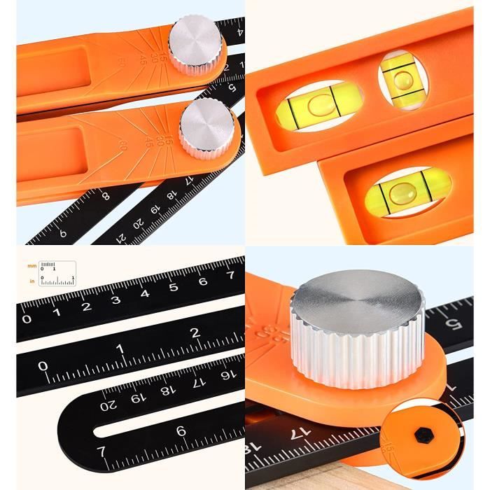 Regla de Múltiples Ángulos Regla de Ángulo Corredizo con Función de ...