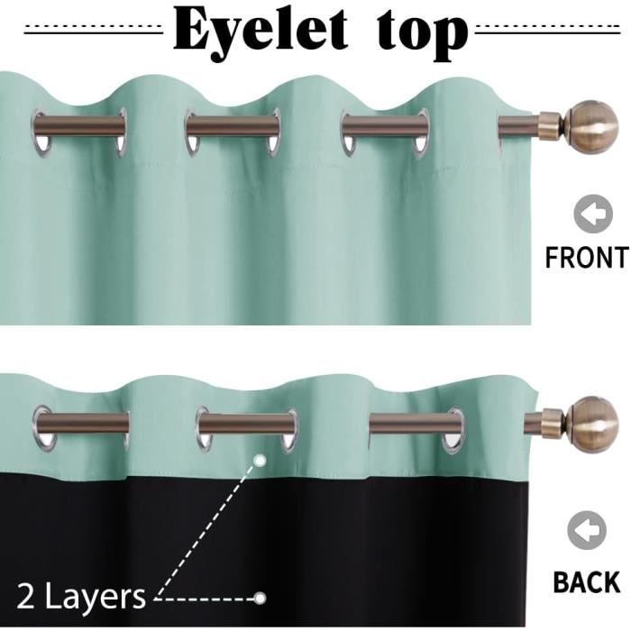 Rideaux Thermique Isolants Anti Froid - Rideaux Occultant Opaque ...