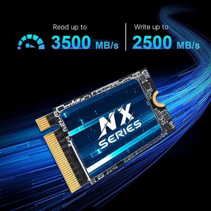 SSD M.2 NVME PCle Gen 3×4 - KingSpec - 512Go - 3D TLC - PCI Express 3.0 ...