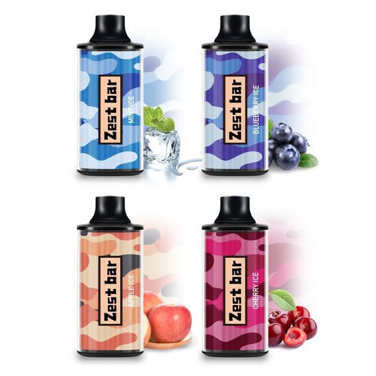 Zest Bar PUFF cigarette électronique rechargeable sans nicotine, 8000 ...