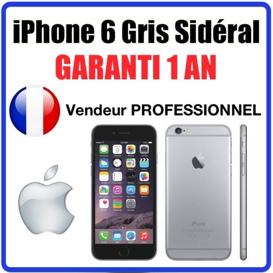 Apple iPhone 6 - Gris Sidéral 16 Gigas Désimlocké Garanti 1 an ...