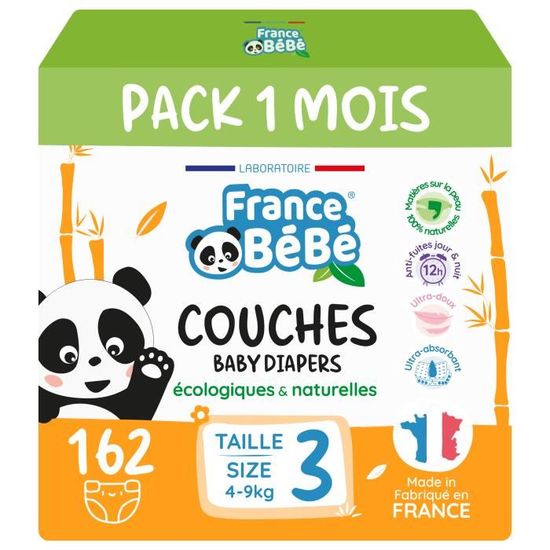 162 COUCHES FRANCE BEBE TAILLE 3 - Cdiscount Puériculture & Eveil bébé