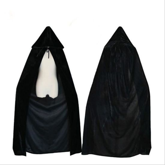 Cape en velours d'Halloween à capuche vampire Cosplay Death Cape en ...