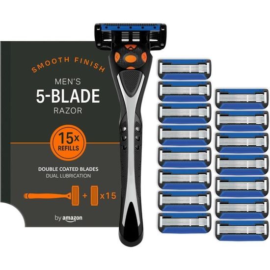 Rasoir à 5 lames pour homme avec 15 recharges A4 - Cdiscount Electroménager