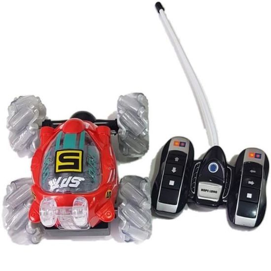 Jouet - TRADE SHOP TRAESIO - VOITURE RADIOCOMMANDÉE JEU DE ROTATION À 360° - Blanc - Extérieur ...
