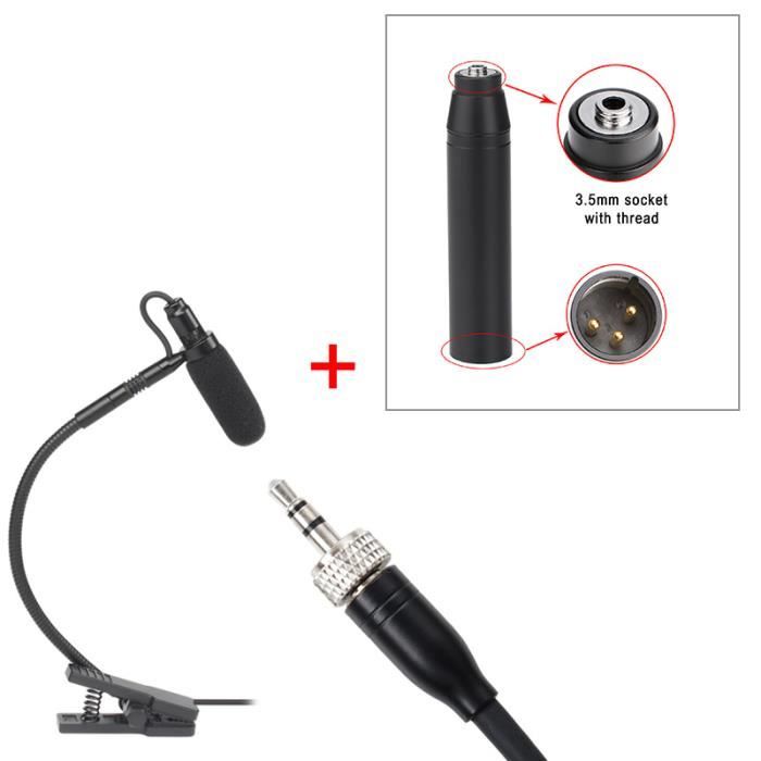 3.5mm avec écrou P2 Microphone Mini XLR , prise 3.5mm, Instrument de ...
