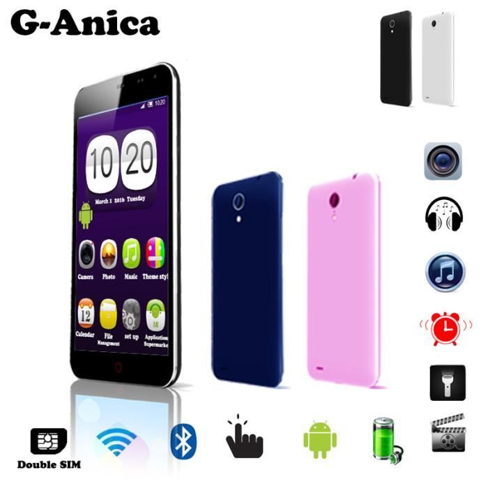 Smartphone Téléphone Portable Tablette téléphone Double SIM écran HD ...