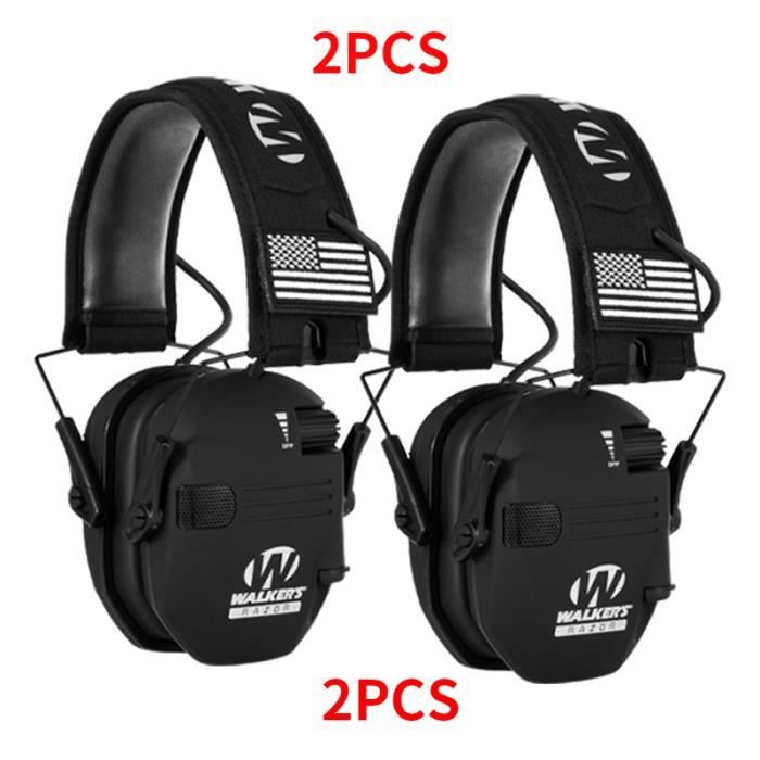 2 PIÈCES Noir - Casque de protection auditive anti bruit pour sports de plein air, Cache ...