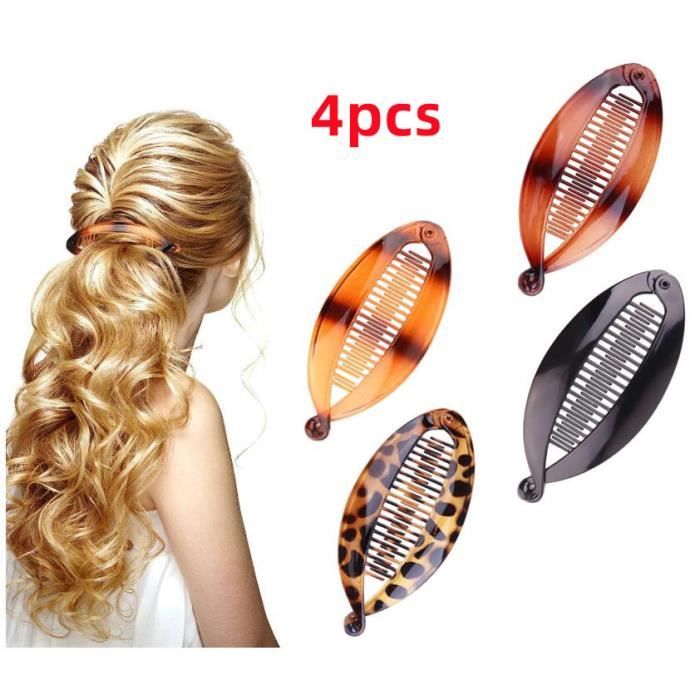 Pince à cheveux,Pinces à Banane Longs Banane,Queue de Poisson Clip pour ...