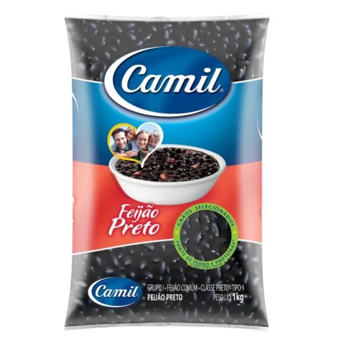 Haricots noirs secs (Feijão Preto) - CAMIL - 1kg - Cdiscount Au quotidien