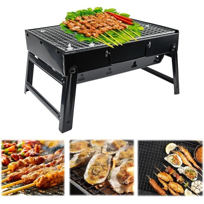 Barbecue Portable Pliable, Barbecue de Camping Barbecue à Charbon ...