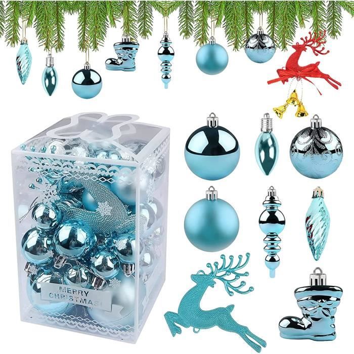Boules de Noël, 31 Baubles d'arbre de Noël Set, Boules de Noël 3-4-6 cm ...