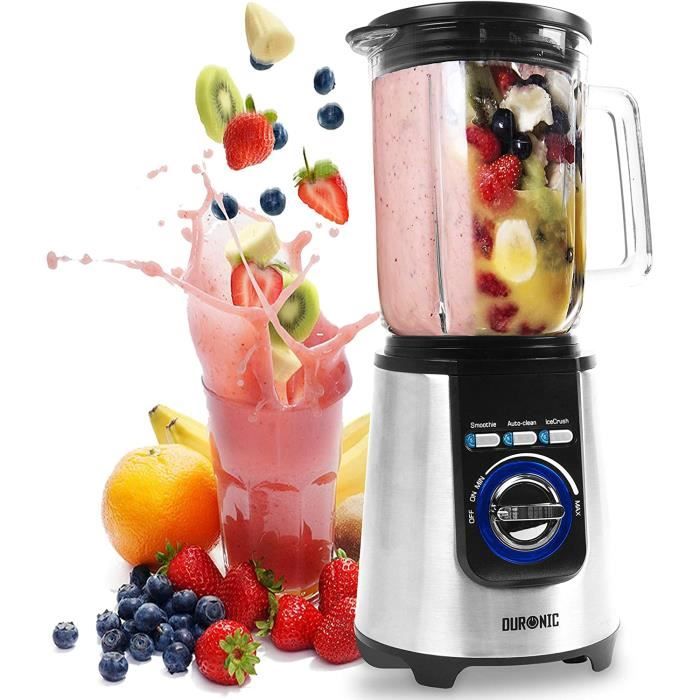 BL1200 Blender - Mixeur électrique de 1200W en Inox | Carafe en tritan ...