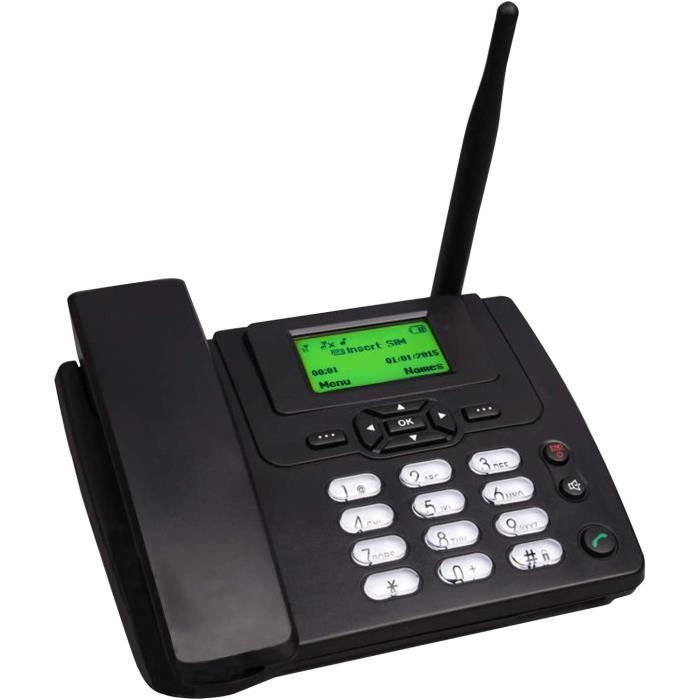 Téléphone Filaire Téléphone de Bureau sans Fil - Téléphone Domestique ...
