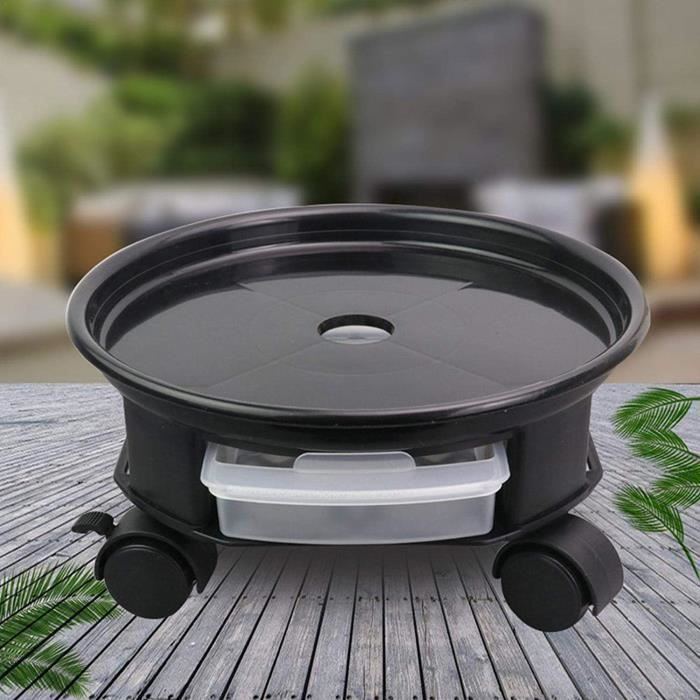 Jardinière Mobile Ronde Caddie avec Roues Roulette Mobiles Faciles ...