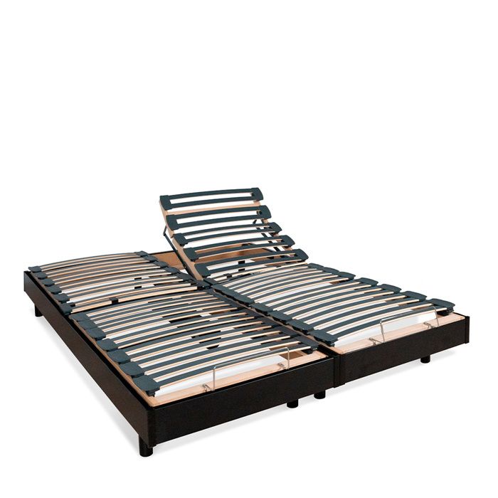 Jeu de 2 sommiers électriques Flex 2x80x200 cm Lattes - Cdiscount Maison