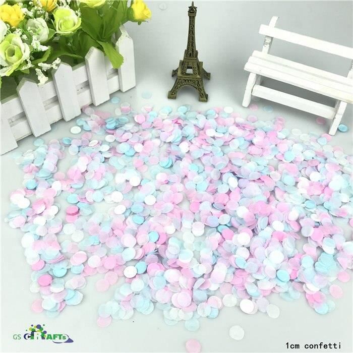 Mini confettis ronds pour remplissage de ballons, 1 cm, 10 g-sac ...