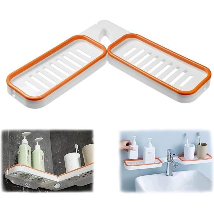 Support De Coin De Salle De Bain Sans Perforation, Support De Douche ...