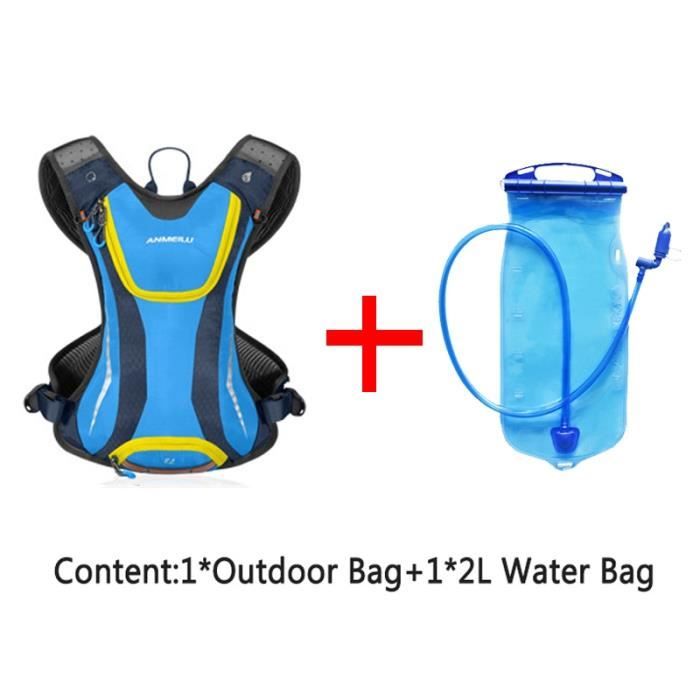 Sac bleu et eau - Sac à dos de vélo étanche 5l pour hommes, sac d'hydratation pour cyclisme ...