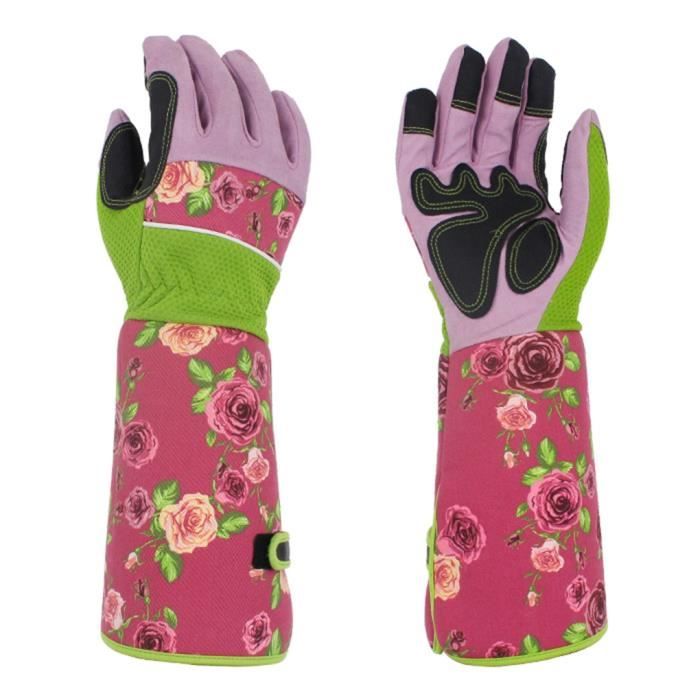 GANT DE MENAGE,Gants de jardin longs et durables pour l'élagage des ...
