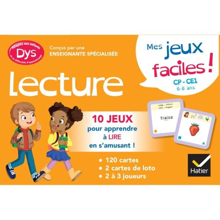 Mes jeux de lecture facile ! dys (CP-CE1) - Cdiscount Jeux - Jouets
