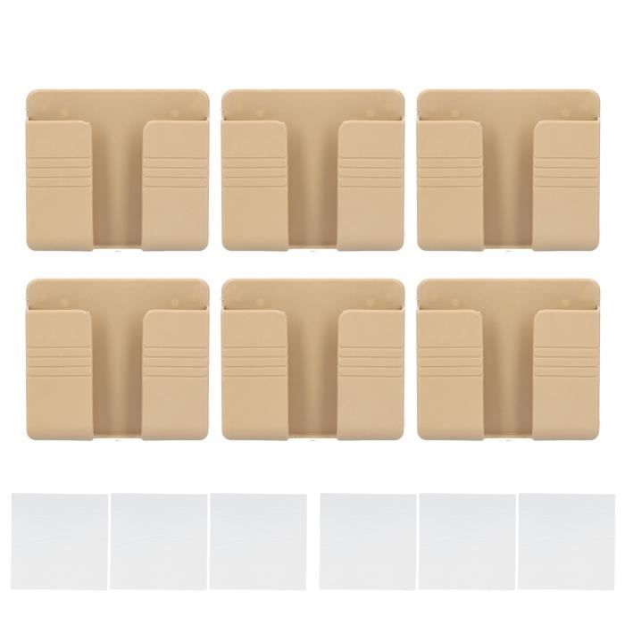 6pcs support de téléphone mural universel adhésif support de charge de ...