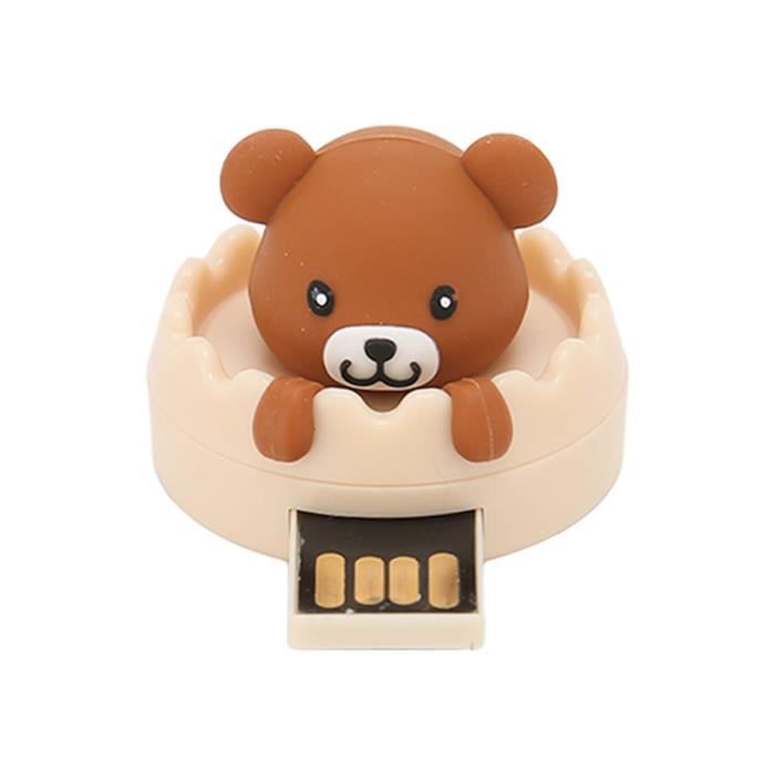 Clé USB - DIOCHE - Ours Brun - 64 Go - USB 2.0 - Plug and Play ...