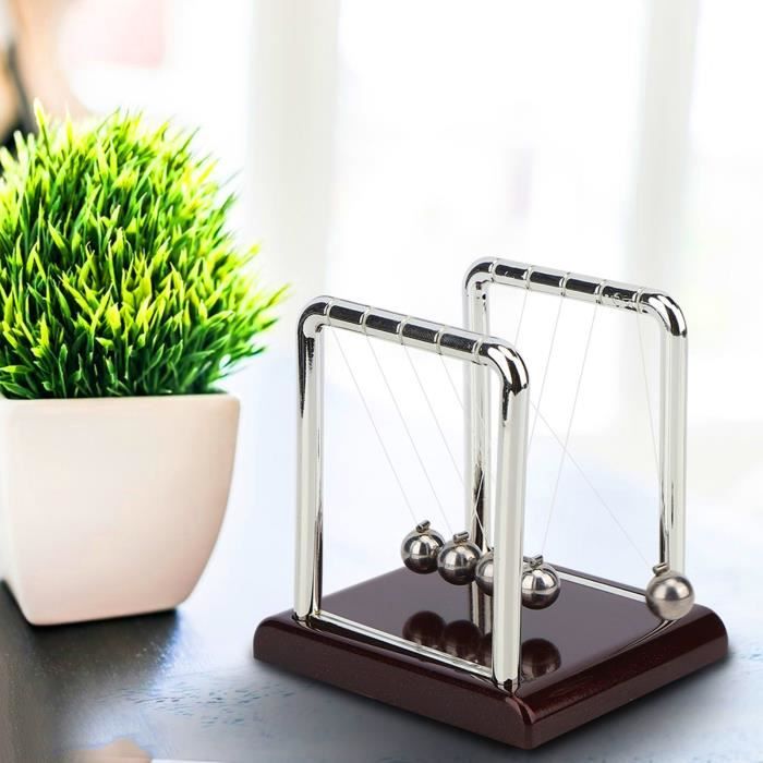 Newtons Cradle Balance Balls, LED Light Up Pendulum Balls Physical ...