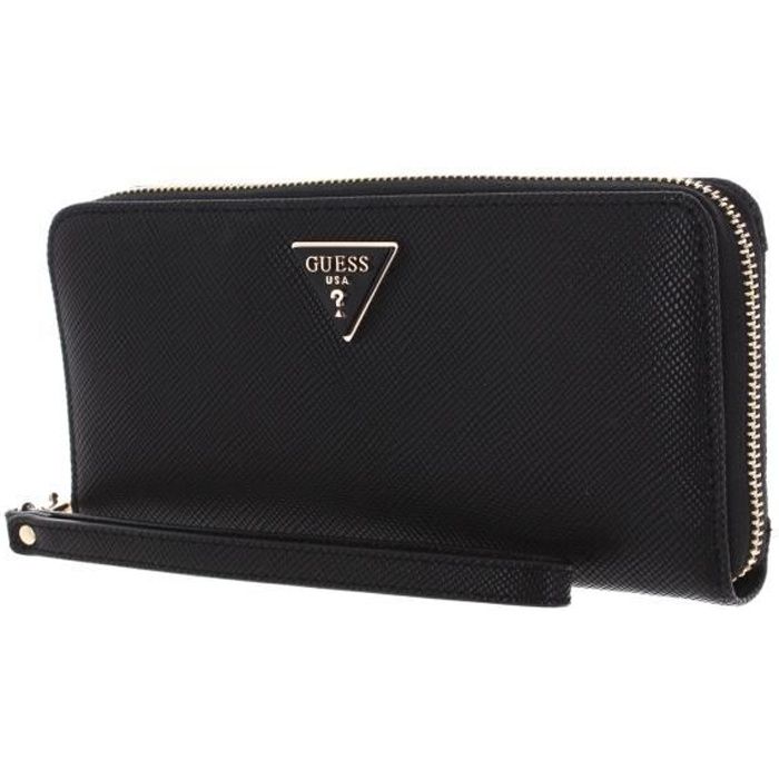 GUESS ECO Alexie SLG LRG Zip Around Wallet Black [206746] - porte ...