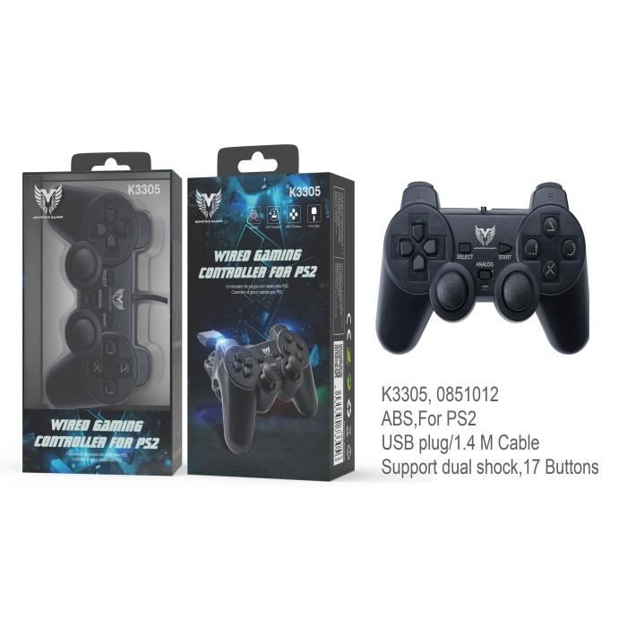 Manette Type Dualshock 2 pour PS2 - Cdiscount Informatique