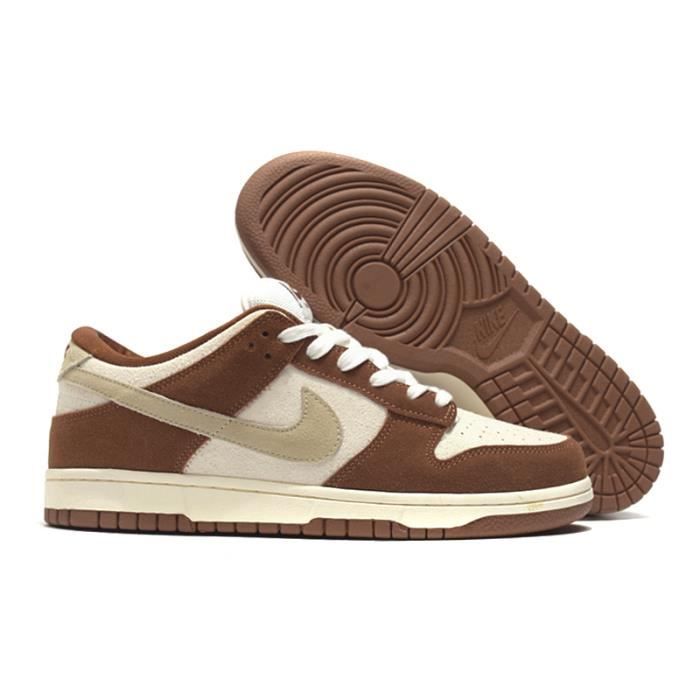 Baskets Nikes Dunks SB Chaussures marron beige de course pour hommes et ...