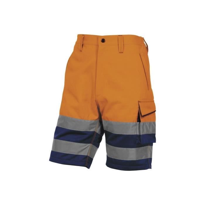 Bermuda Delta Plus PHBE2OM Orange Orange - Cdiscount Prêt-à-Porter