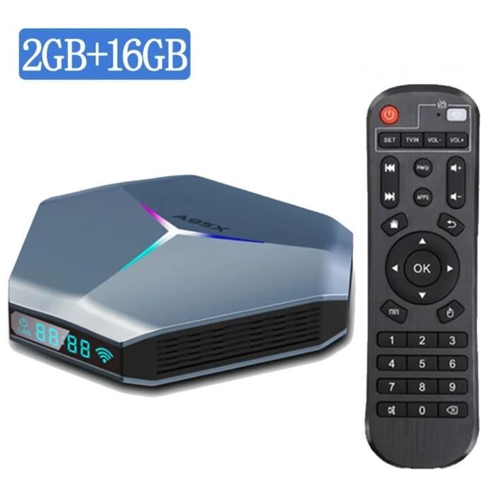 Boîtier Smart TV - WOOPKER - A95X F4 - Android 11 - Amlogic S905X4 - 4 Go RAM - 64 Go ROM ...