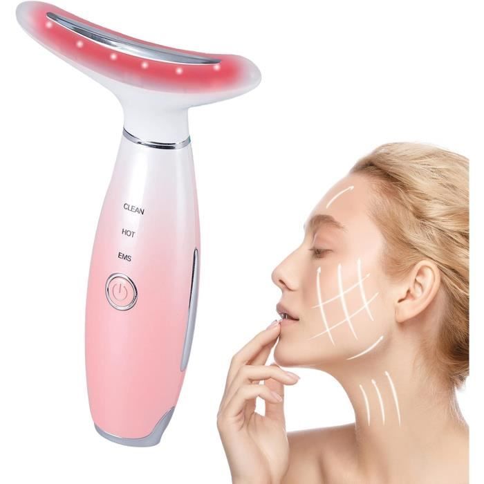 Appareil Anti Ride Visage, Appareil Lifting Massage, 7 Couleurs Led ...